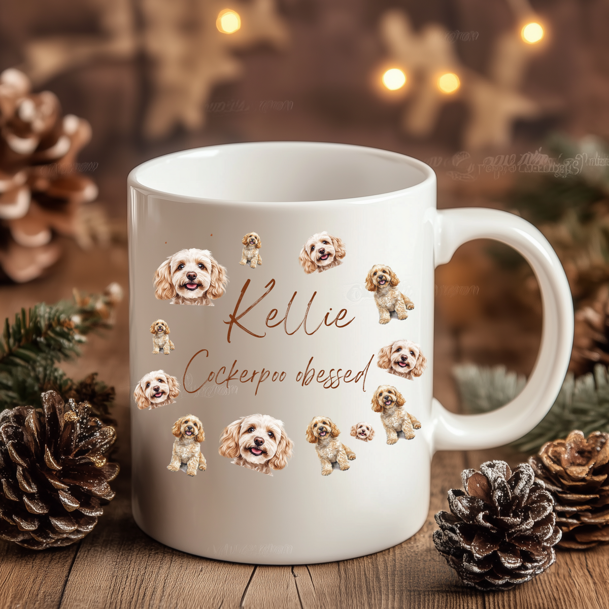 Personalised Cockapoo Mug For Christmas – The Customise Company