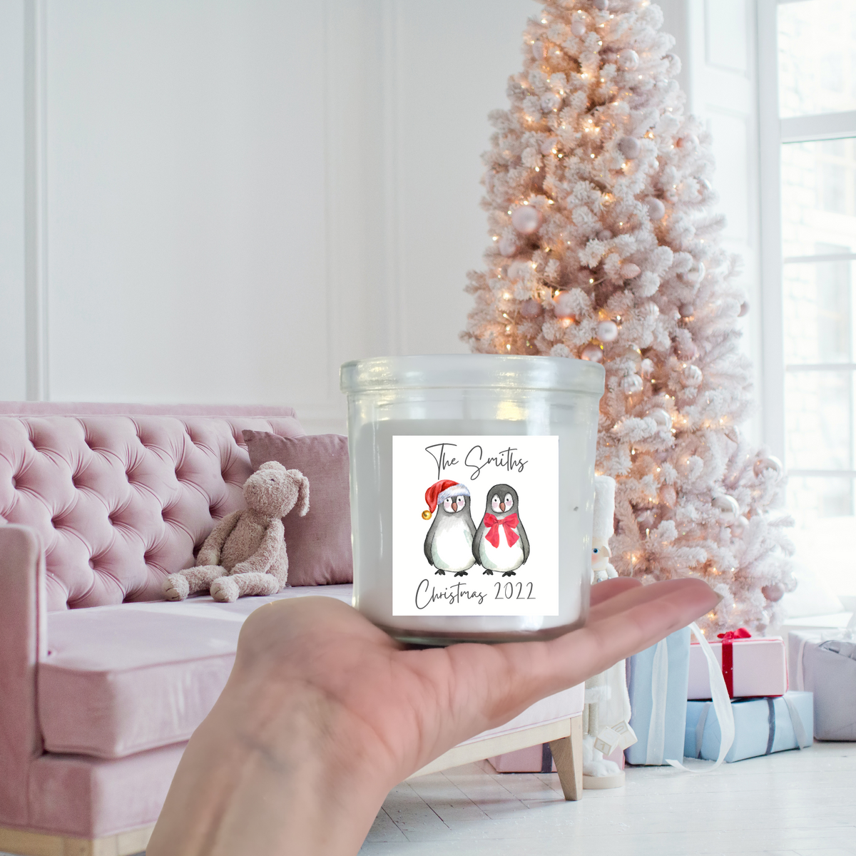 Personalised Penguin Candle For Grandparents – The Customise Company