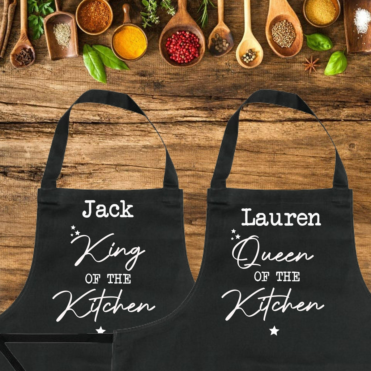 Personalised Couple Apron Gift Set – The Customise Company